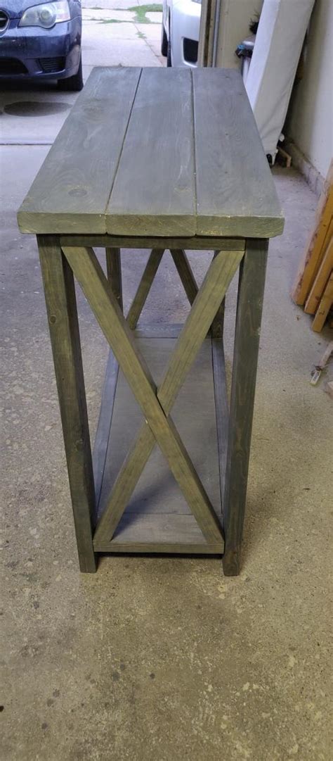 Rustic X Console Table Ana White Rustic X Console Table Ana White