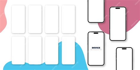 Premium Vector Mobile Ui Ux Mockup Application Interface Smartphone Mock Up Template 3d Banner