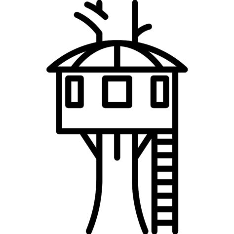 Tree House Vector SVG Icon SVG Repo