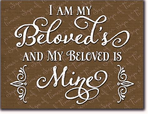 I Am My Beloved S And My Beloved Is Mine Svg Png Dfx Etsy