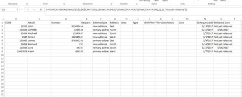 Excel Lookup Data If Date Is Greater Than Created Date And Within Date Range Specified Stack