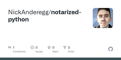 GitHub NickAnderegg Notarized Python