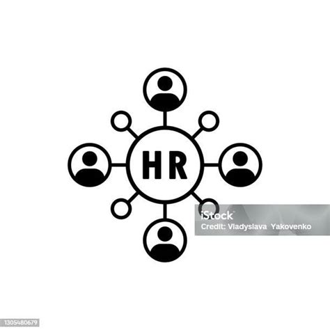 Hr 인사 관리 아이콘 담당자 변경 아이콘입니다 라운드 사이클 기호의 사람들 인적 자원 개념 벡터 Eps 10 흰색 배경에 격리 아이콘에 대한 스톡 벡터 아트 및 기타