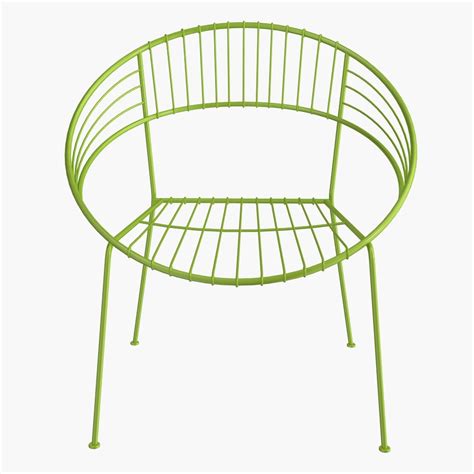 둥근 금속 의자 3d 모델 10 3ds Fbx Obj Max Free3d