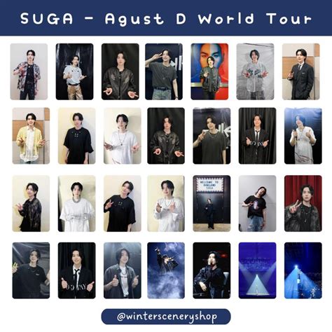 โฟโต้การ์ด Suga Bts August D World Tour โฟโต้การ์ด 1 ชุด ได้ 28 ชิ้น Shopee Thailand