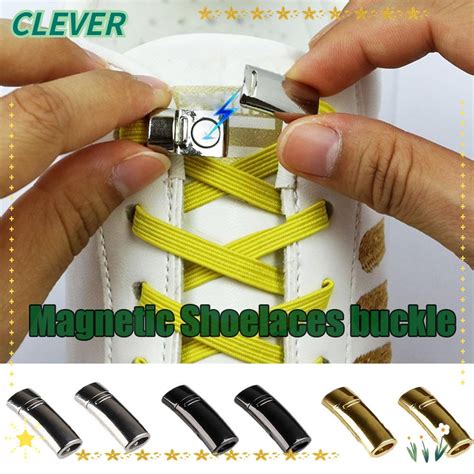 Clever Creative Magnetic 1second Locking Shoelaces Buckle Accessories