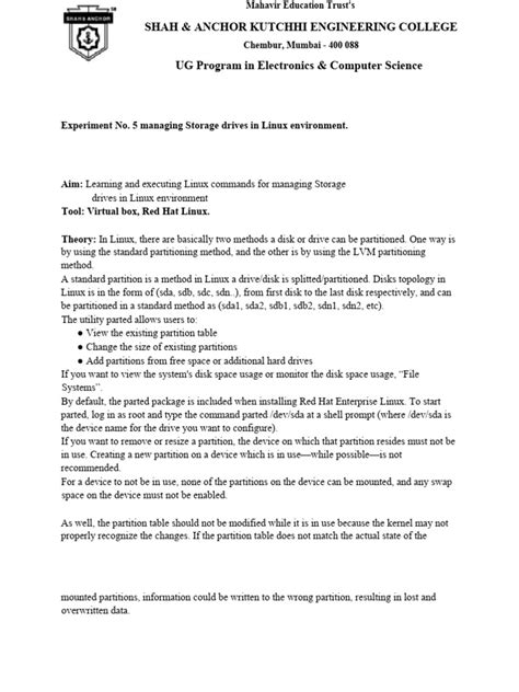 5 Linux Pdf Computing Computer Architecture