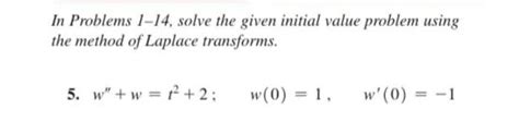 solved in problems 1 14 solve the given initial value