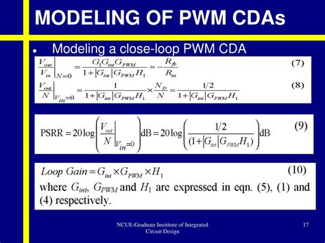 Ppt Modeling And Analysis Of Psrr In Analog Pwm Class D Amplifiers