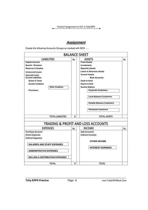 Swayam Education Gst Practical Assignment Tallyerp9book Page 6 7