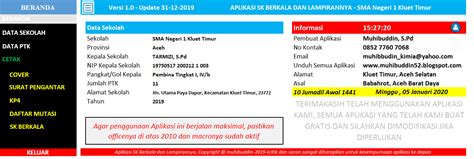 Aplikasi Vba Excel 30 Sk Berkala Dan Lampirannya Versi 6 0