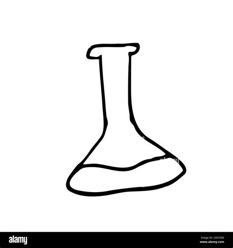 Erlenmeyer Flask Vector Doodle Conical Flask Icon Stock Vector Image And Art Alamy