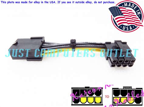 🔥 12mm 8 Pin Right Angle Gpu To 8p Pcie Gpu Power Cable V1 Ebay