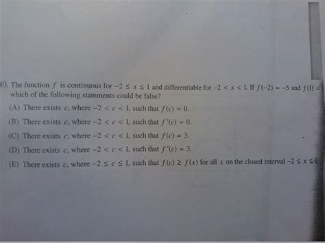 Continuity And Differentiability Over A Closed Interval • Physics Forums