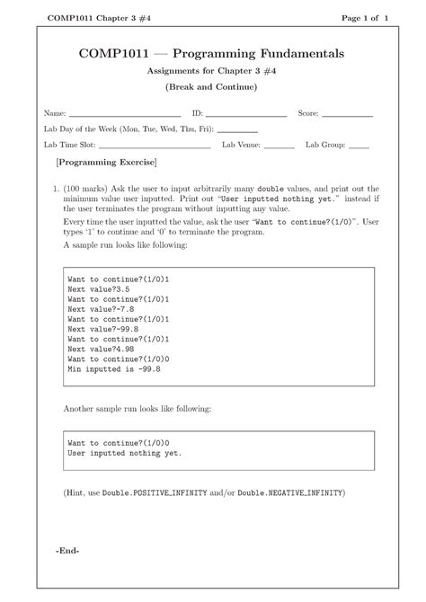 Pe3 4 Assignment Comp1011 Chapter 3 4 Page 1 Of 1 Comp1011