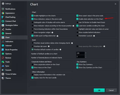 Date Selection Vertical Line On The Chart Vector Crypto