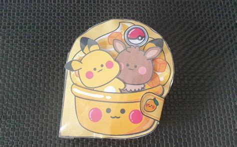 포켓몬 피카츄 망고 컵케이크 스퀴시북 만들기 뚠뚠토이 무료도안 네이버 블로그