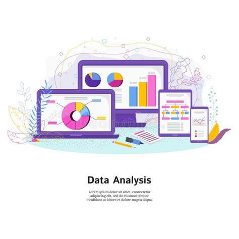 Data Analysis Software For Mobile Devices And Desktop Computers Stock