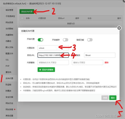 阿里云添加二级域名并使用宝塔面板nginx添加反向代理宝塔给网站添加二级域名 Csdn博客