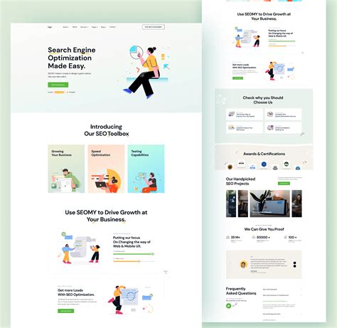 Search Engine Optimization Landing Page Behance