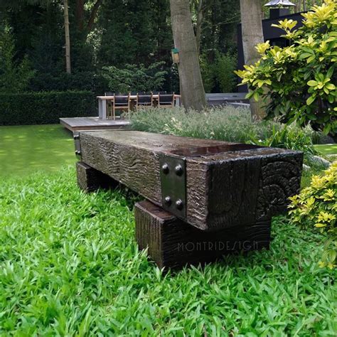 Montri Design เก้าอี้แต่งสวน รุ่น เนเจอร์02 ยาว 180 Cm ภาคเหนือ สีน้ำตาล 5ชุด Thaipick