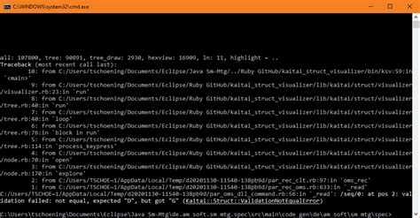 Kaitaistructvalidationnotequalerror Throws Letters Instead Of Hex