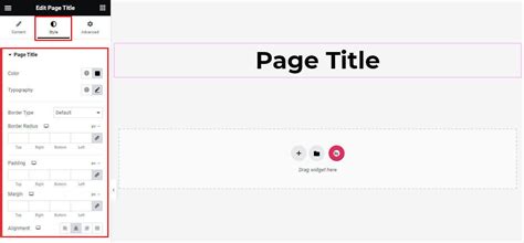Elementor Page Title Widget Ht Mega Addons For Elementor