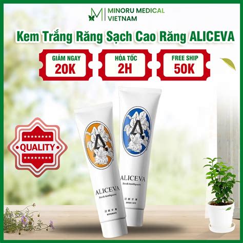 Sẵn Kem Đánh Răng Thơm Miệng Aliceva Kem Aliceva Fresh Toothpaste