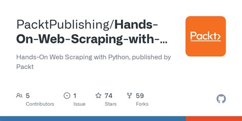 Github Packtpublishinghands On Web Scraping With Python Hands On
