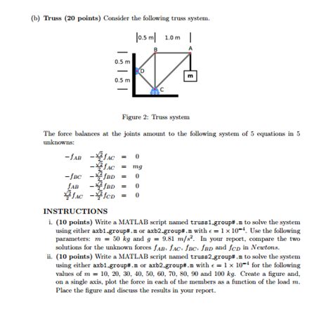 develop the matrix problems ax b for the following
