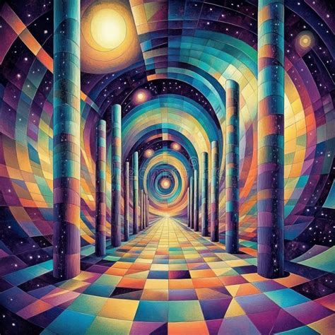 Geometric Tunnel Vision Stock Illustration Illustration Of Circular