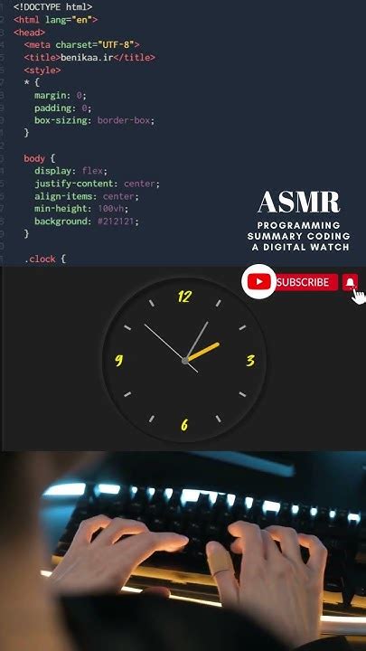 Asmr Programming Summary Coding A Digital Watch No Talking Shorts