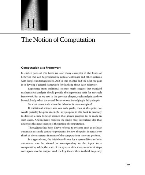 Computation As A Framework A New Kind Of Science Online By Stephen Wolfram Page 637