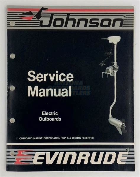 Johnson Evinrude Outboard Service Manual Electric Outboards Cc