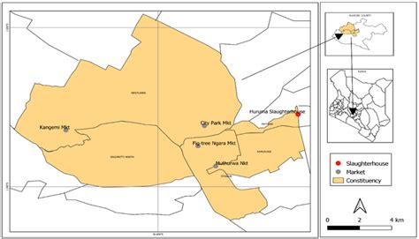 A Map Of The Sampling Points Download Scientific Diagram
