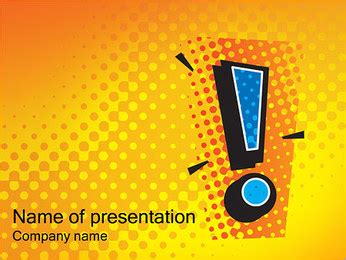 Exclamation Mark PowerPoint Template Backgrounds Google Slides ID 0000000391