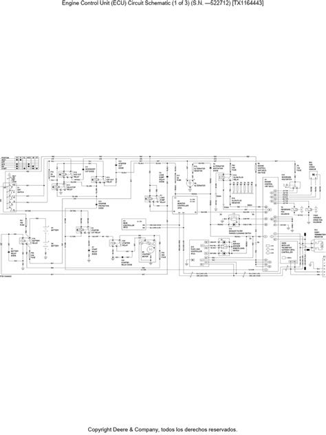 Engine Control Unit Ecu Circuit Schematic 1 Of 3 S N —522712 Pdf