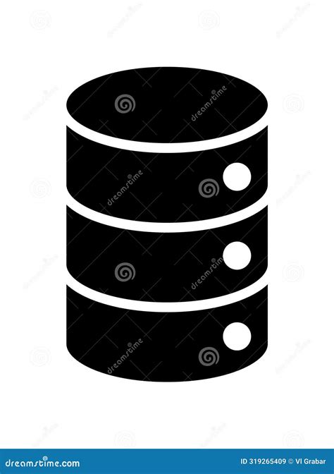Server Vector Icon Big Data Icon Vector Stock Vector Illustration Of