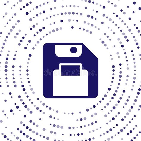 Blue Floppy Disk For Computer Data Storage Icon Isolated On White Background Diskette Sign