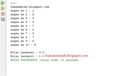 Contoh Mencari Nilai Terbesar Dan Terkecil Di Java Netbeans