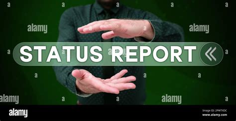 Writing Displaying Text Status Report Word For Update Summary Of