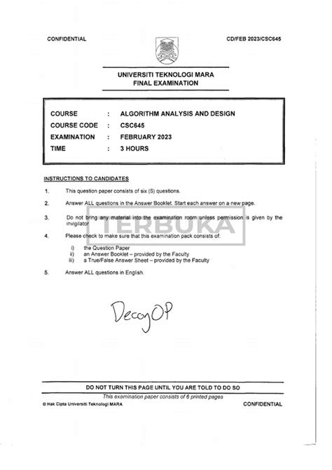 Csc645 Algorithm Analysis Pyq 2 Paper Fully Answer Csc645 Stuvia Us