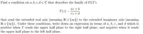 Solved Find A Condition On A B C DC That Describes The Chegg Com