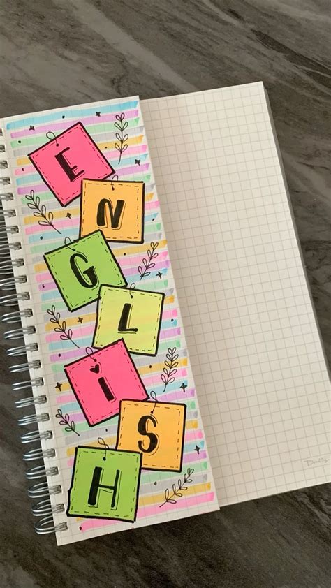 Easy Front Page Design For Babe Projects And Idea Note Journals