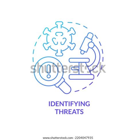 Identifying Threats Blue Gradient Concept Icon Stock Vector Royalty Free 2204047935 Shutterstock