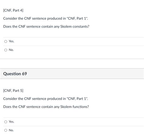 Solved [cnf Part 1] Convert The Following First Order Logic