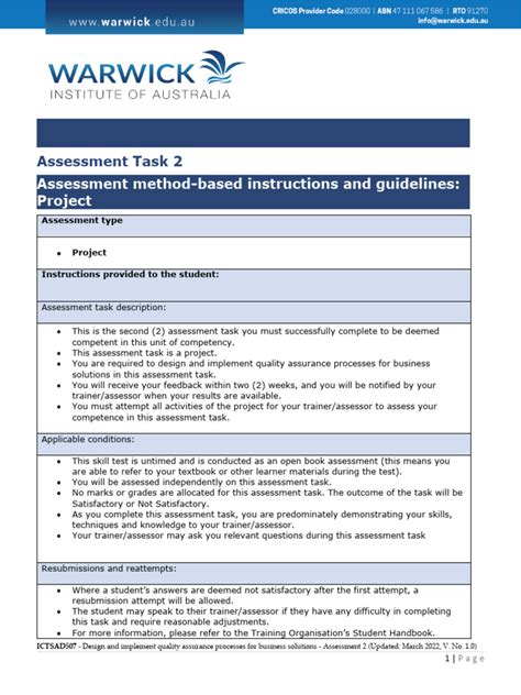 Ictsad507 Assessment Task 2 Pdf