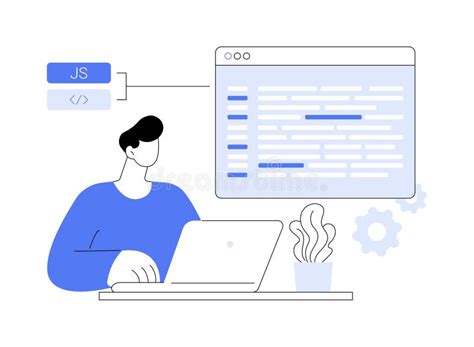 Javascript Abstract Concept Vector Illustration Stock Illustration