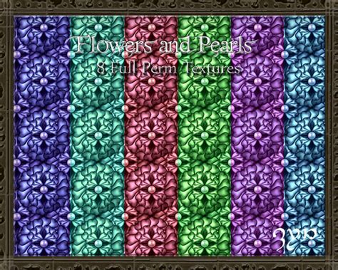 Second Life Marketplace Zyn ~ Flowers And Pearls Textures