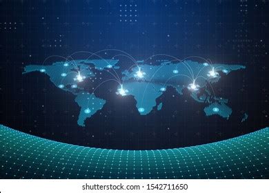 Global Connectivity On World Map Stock Illustration Shutterstock